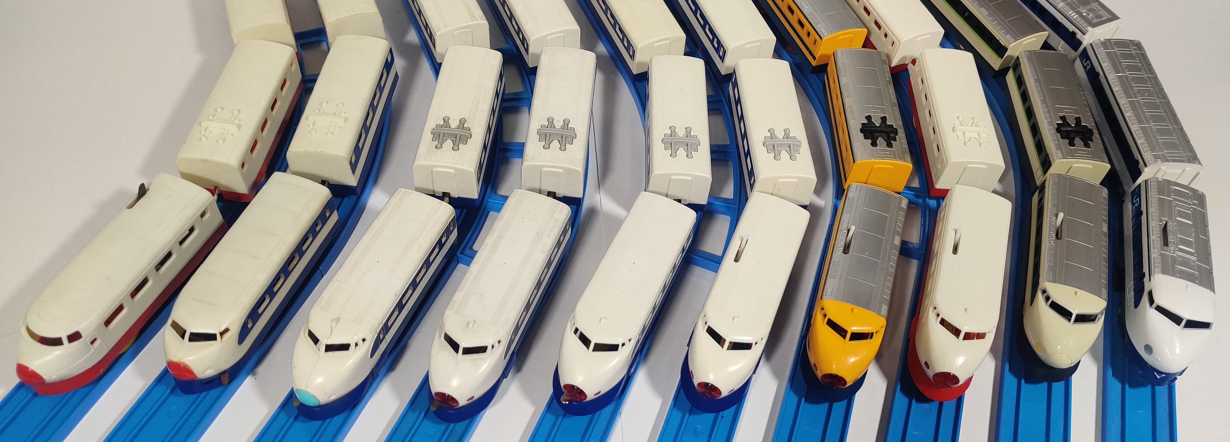 My Plarail Shinkansen trains